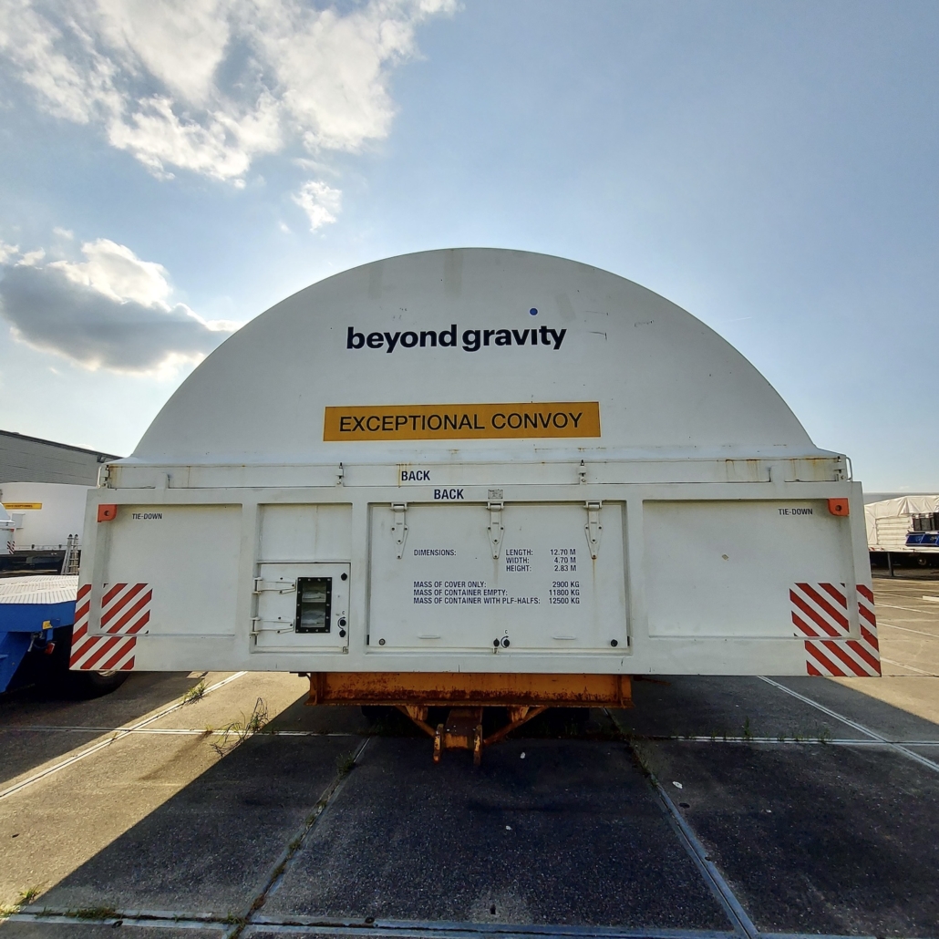 Abgespacete Beschriftung für Beyond Gravity