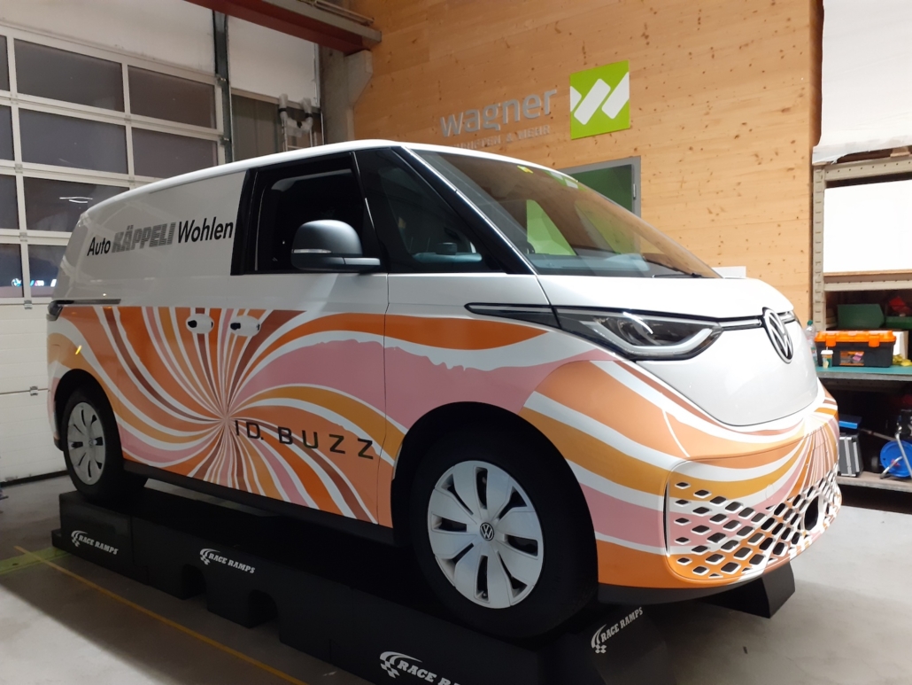 Beschriftung VW ID Buzz für Garage Auto Käppeli